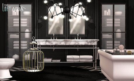 Second Life Marketplace - Aria & The Loft - Baxter Bathroom Suite ADULT