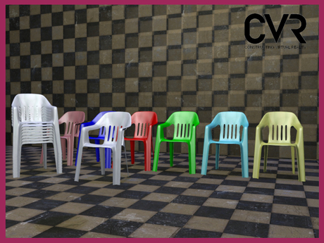 Second Life Marketplace - Plastic chair set