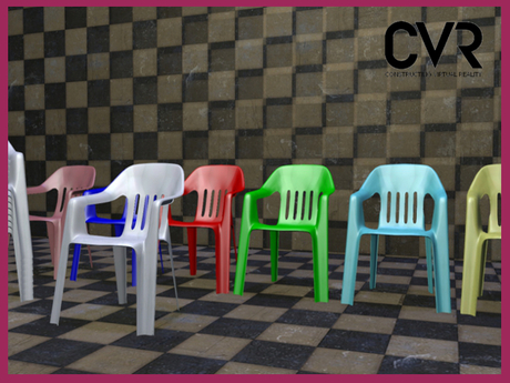 Second Life Marketplace - Plastic chair set