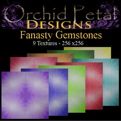 Second Life Marketplace - -OPD- Fanasty Gemstones Textures Box