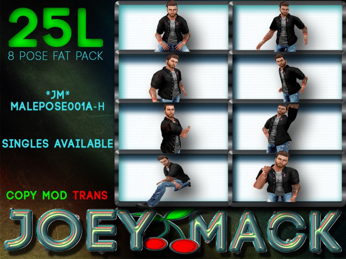 Second Life Marketplace - *JM* Male Set 001 Fat Pack
