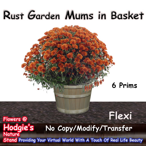 Second Life Marketplace - Hodgie's Plants & Flowers -- Autumn Mums ...