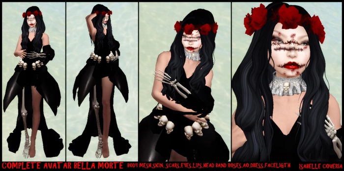 Second Life Marketplace - COMPLETE AVATAR BELLA MORTE 1000L
