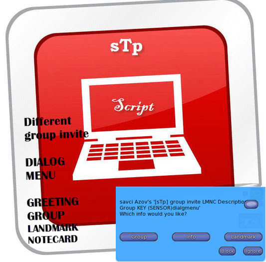 Second Life Marketplace - [sTp] Different group invite / LM NC give ...