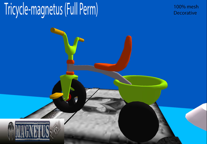 Second Life Marketplace - Tricycle-magnetus (Full Perm)