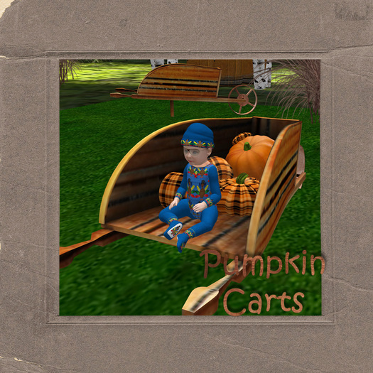 Second Life Marketplace - Pat A Kake (Boxed) Pumpkin Cart (Calls Baby ...