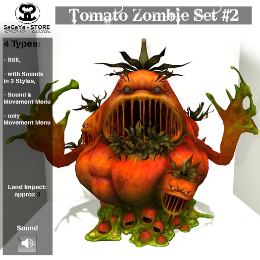 Second Life Marketplace - SaCaYa - Tomato Zombie Set #2