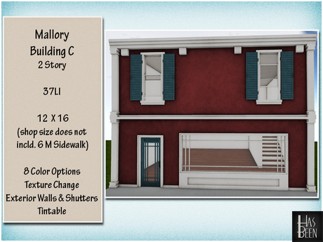Second Life Marketplace - Has Been - Mallory Building Set - 7 Multi ...
