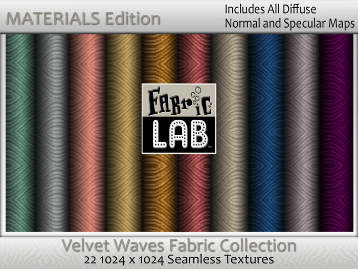 Second Life Marketplace - Materials Edition - Fabric Lab ME Velvet ...