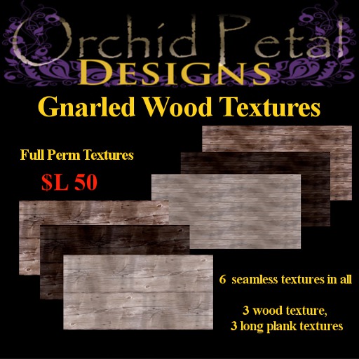 Second Life Marketplace - -OPD- Gnarled Wood Textures[boxed]