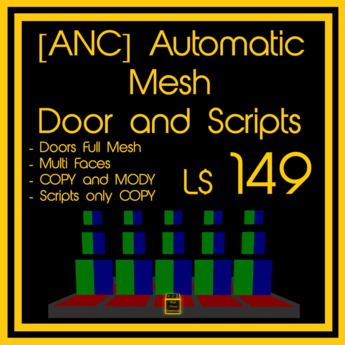 Second Life Marketplace - [ANC] Automatic Mesh Doors and Scripts (BOX)