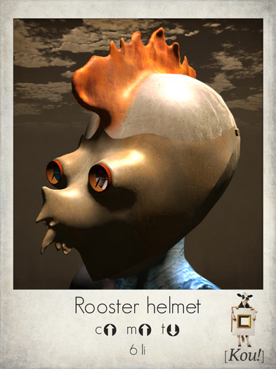 Second Life Marketplace - [Kou!] Rooster helmet