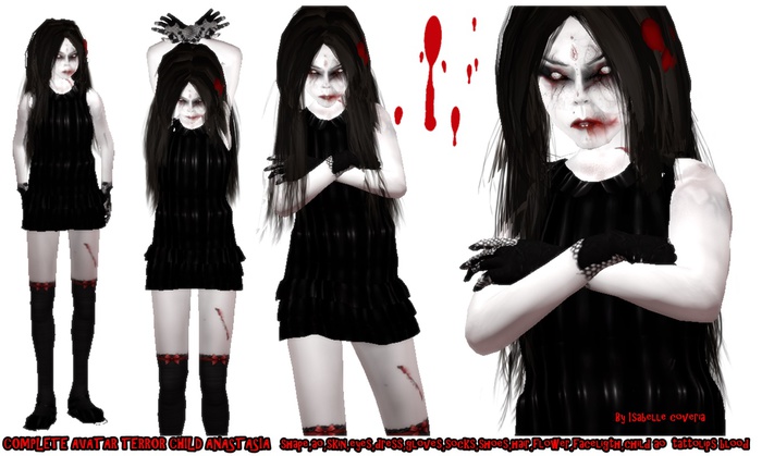 Second Life Marketplace - COMPLETE AVATAR TERROR CHILD ANASTASIA