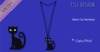 Second Life Marketplace - CSJ Black Cat Necklace