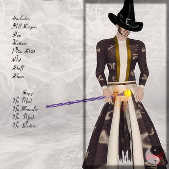 Second Life Marketplace - ::Evaki:: Wizard Costume Brown