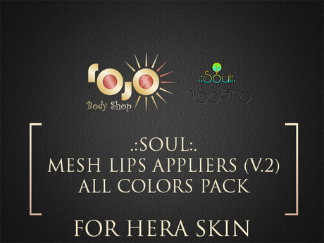 Second Life Marketplace - *** rojo *** .:Soul:. Kissers Applier - Hera ...