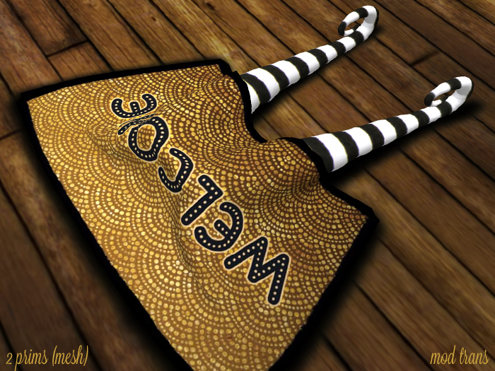 Second Life Marketplace - Welcome Mat Witch Legs Halloween Rug