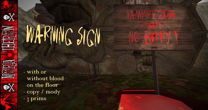 Second Life Marketplace - [ Moria'Theron ] 11 SIGN - SCHILD - Vampire ...