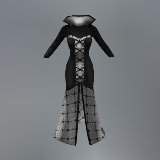 Second Life Marketplace - Smoke Gothic Lace Mesh Dress box
