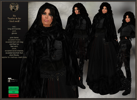 Second Life Marketplace - Fia *leather & fur *medieval *gorean *fantasy