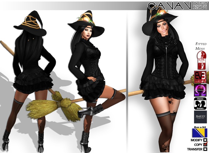 Second Life Marketplace Canan Outfit Halloween 01