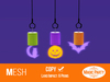 Second Life Marketplace - Neon Hanging Lanterns - Halloween