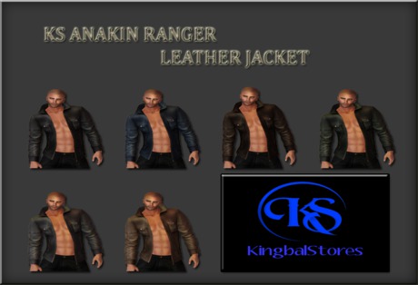 Second Life Marketplace - KS ANAKIN RANGER LEATHER JACKET COLORS HUD ...