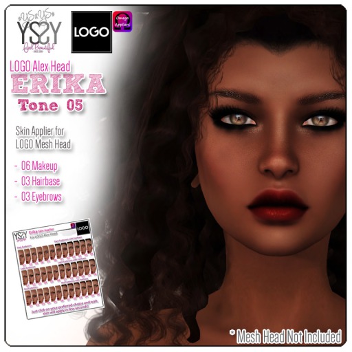 Second Life Marketplace - *YS&YS* Erika Tone05 Skin Applier For LOGO ...
