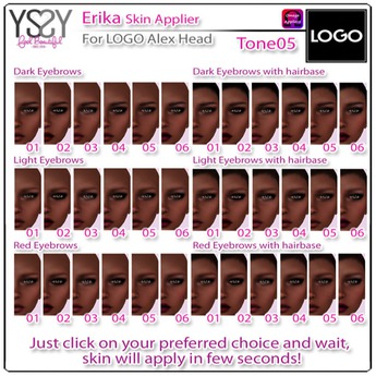 Second Life Marketplace - *YS&YS* Erika Tone05 Skin Applier For LOGO ...