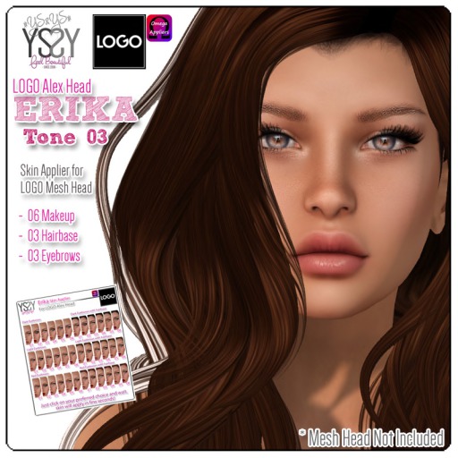 Second Life Marketplace - *YS&YS* Erika Tone03 Skin Applier For LOGO ...