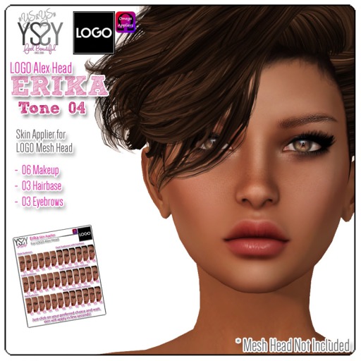 Second Life Marketplace - *YS&YS* Erika Tone04 Skin Applier For LOGO ...
