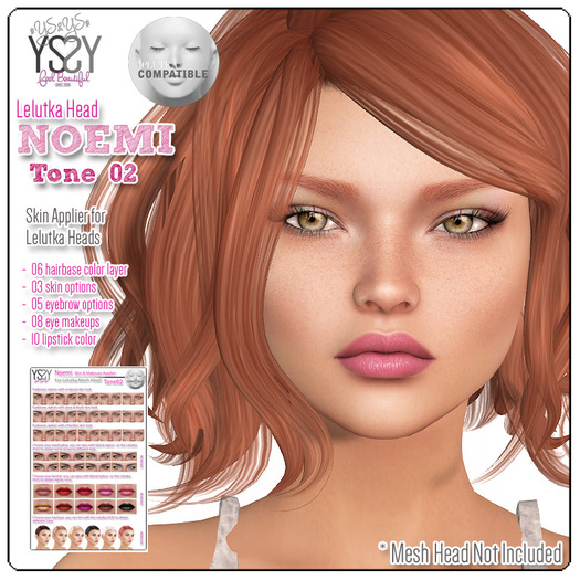 Second Life Marketplace - *YS&YS* Noemi Tone 02 Skin Applier For ...