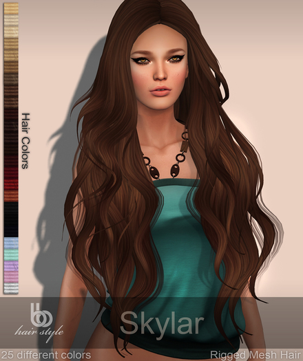 Second Life Marketplace - Bens Hair Style - Skylar Hair Allcolors