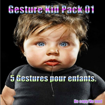 Second Life Marketplace - 15 french children gestures