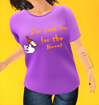 Second Life Marketplace - {Q-Essentials} Women's Here for the Boos Blue ...