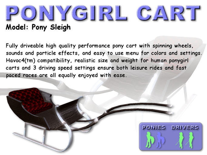 Second Life Marketplace - Ponygirl Sleigh - 1P2D