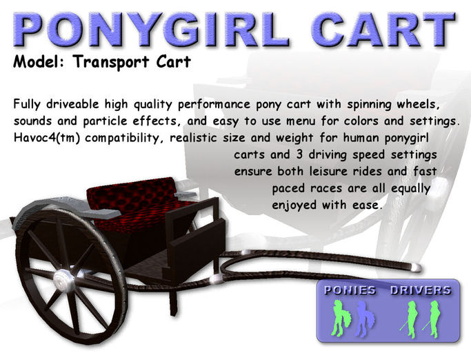 Second Life Marketplace - Ponygirl Transport Cart - 1P2D