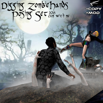 Second Life Marketplace - *Rnvp* Digging Zombie Hands POSE Set