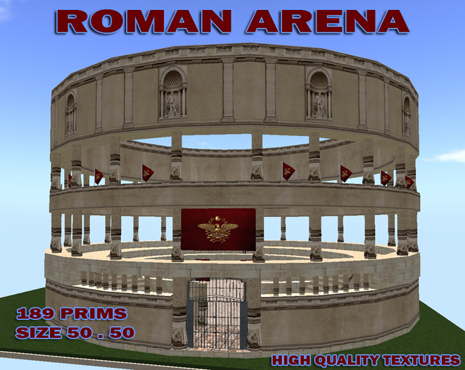Second Life Marketplace - ROMAN ARENA (189 PRIMS )
