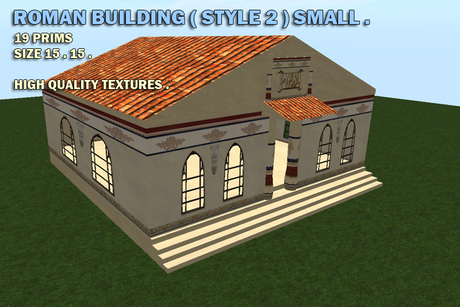 Second Life Marketplace - ROMAN BUILDING 2 sizes