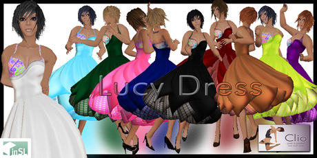 Second Life Marketplace - (CC)-Lucy Red Dress