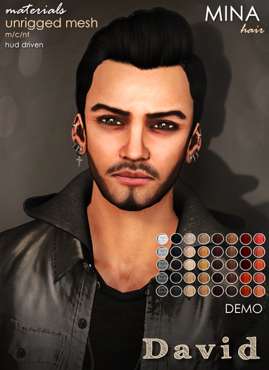 Second Life Marketplace Demo Mina Hair David