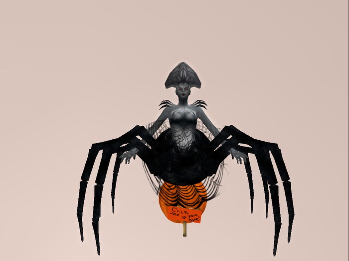 Second Life Marketplace Pumpkin Spider Queen Trap