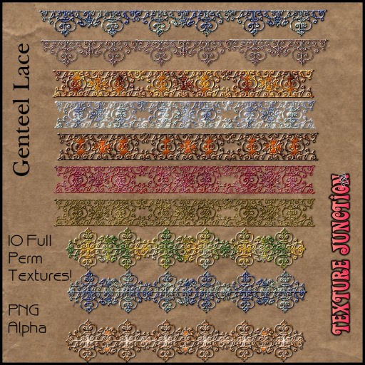 Second Life Marketplace ~tj~ Genteel Lace Texture Set