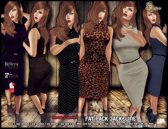 Second Life Marketplace - Dafnis fat pack jackeline