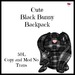 Second Life Marketplace - Black Bunny Backpack