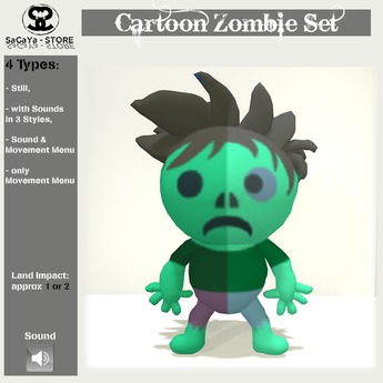 Second Life Marketplace - SaCaYa - Cartoon Zombie Set