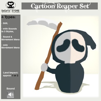 Second Life Marketplace - SaCaYa - Cartoon Reaper Set