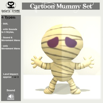 Second Life Marketplace - SaCaYa - Cartoon Mummy Set