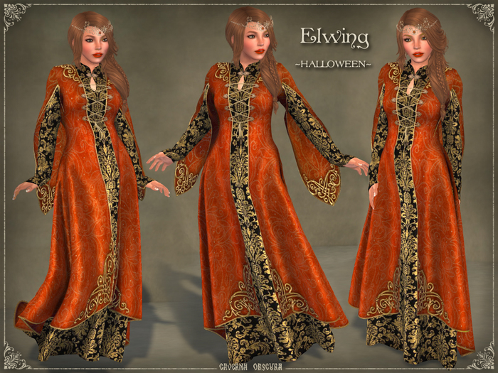 Second Life Marketplace - Elwing Gown *LIMITED HALLOWEEN EDITION* by ...